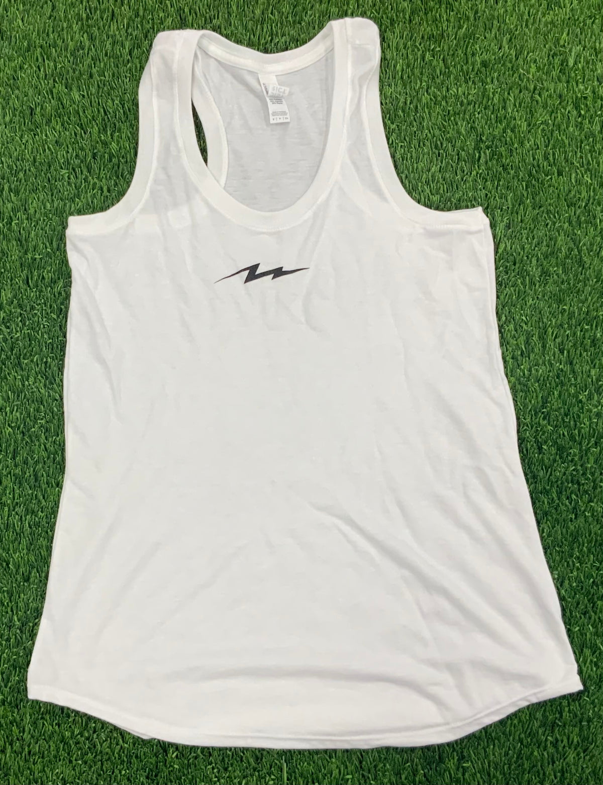 Pauer Bolt White Women’s Tanks — Pauer Sports